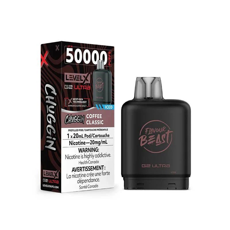 Shop Level X Flavour Beast Drip'n Ultra 50K Pod 20ml - Chuggin Coffee ...