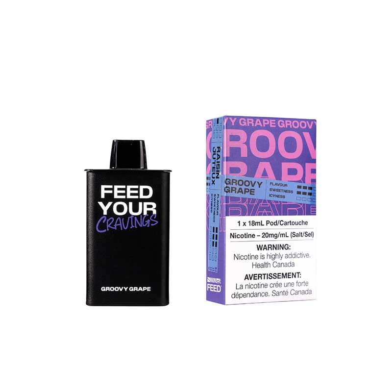 Buy FEED 9000 Puffs Pre-filled Pod - Groovy Grape from Vapeshop Mania ...