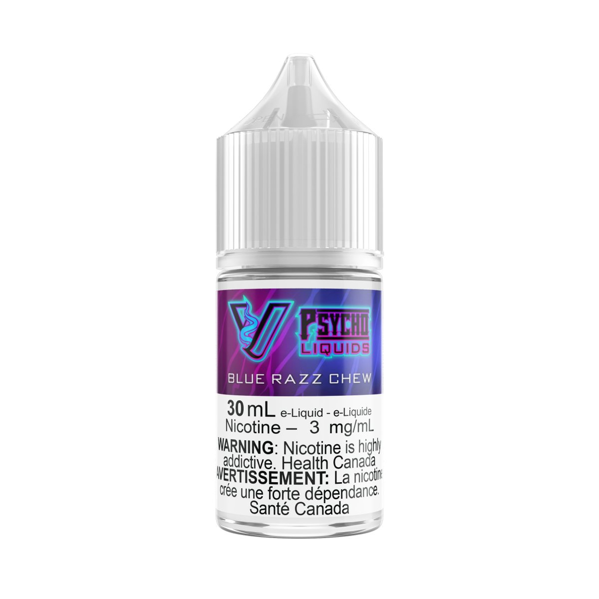 Psycho Liquids - 30mL - Blue Razz Chew - Psycho Vape